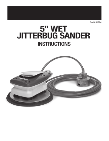 Eastwood 5 inch Wet Jitterbug Sander Instructions | Manualzz