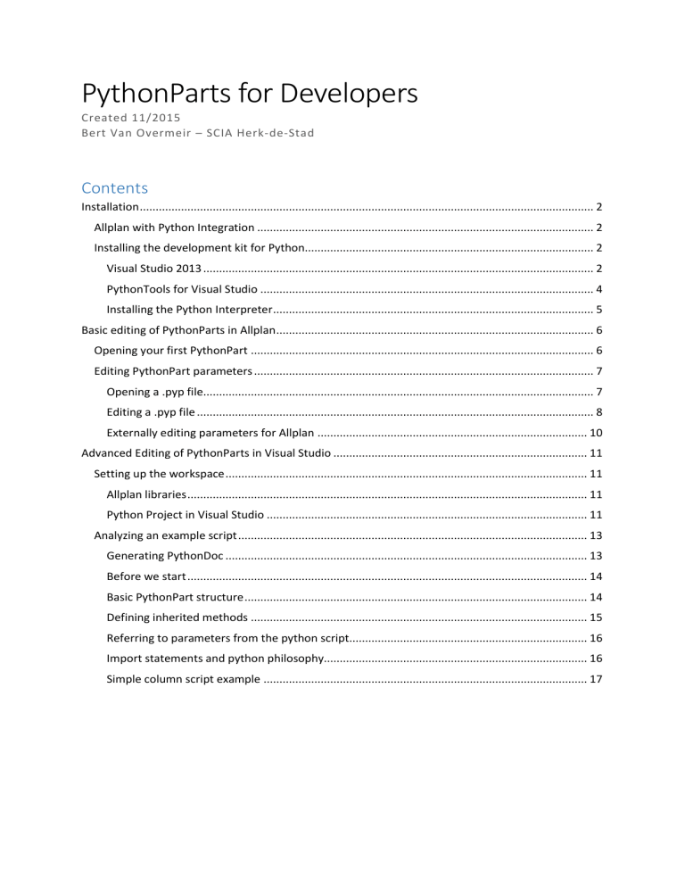 PythonParts for Developers | Manualzz