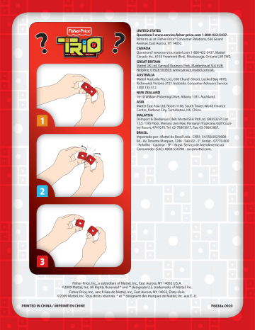 Mattel TRIO Building Set with storage Instruction Sheet | Manualzz