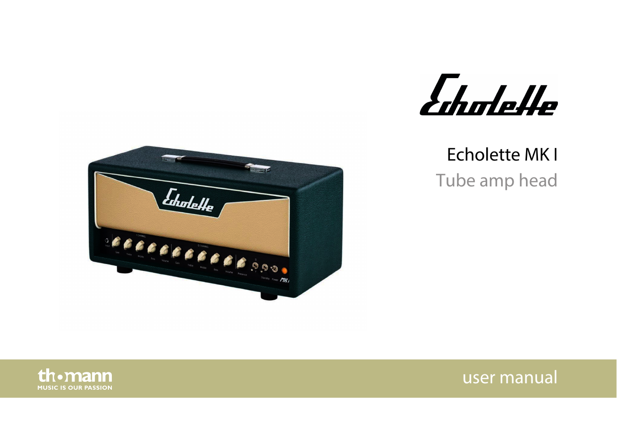 Echolette MK I User manual | Manualzz