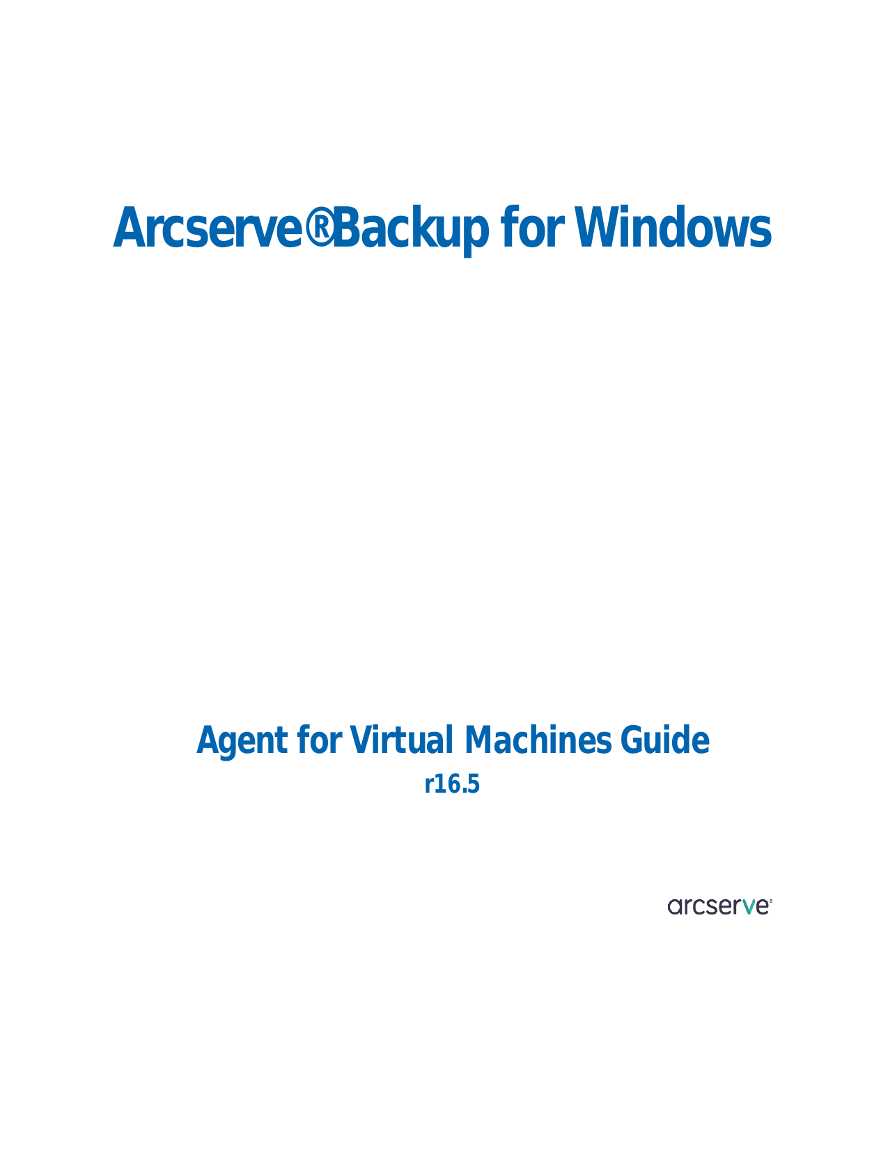 Arcserve Backup For Windows Agent For Virtual Machines Guide Manualzz