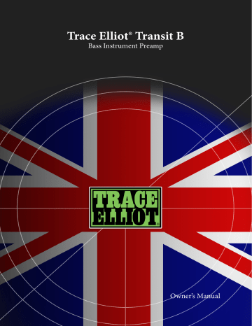 Trace Elliot Transit B Bass Guitar Pre-amp Owner’s Manual | Manualzz