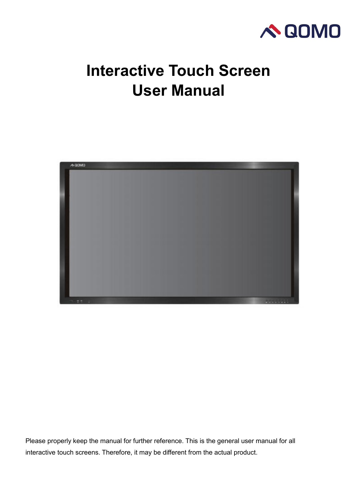 Interactive Touch Screen User Manual | Manualzz