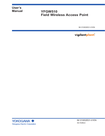 YFGW510 Field Wireless Access Point User's Manual | Manualzz
