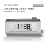 Manually Setting the Time and Date. Brookstone TimeSmart, TIMESMART ...
