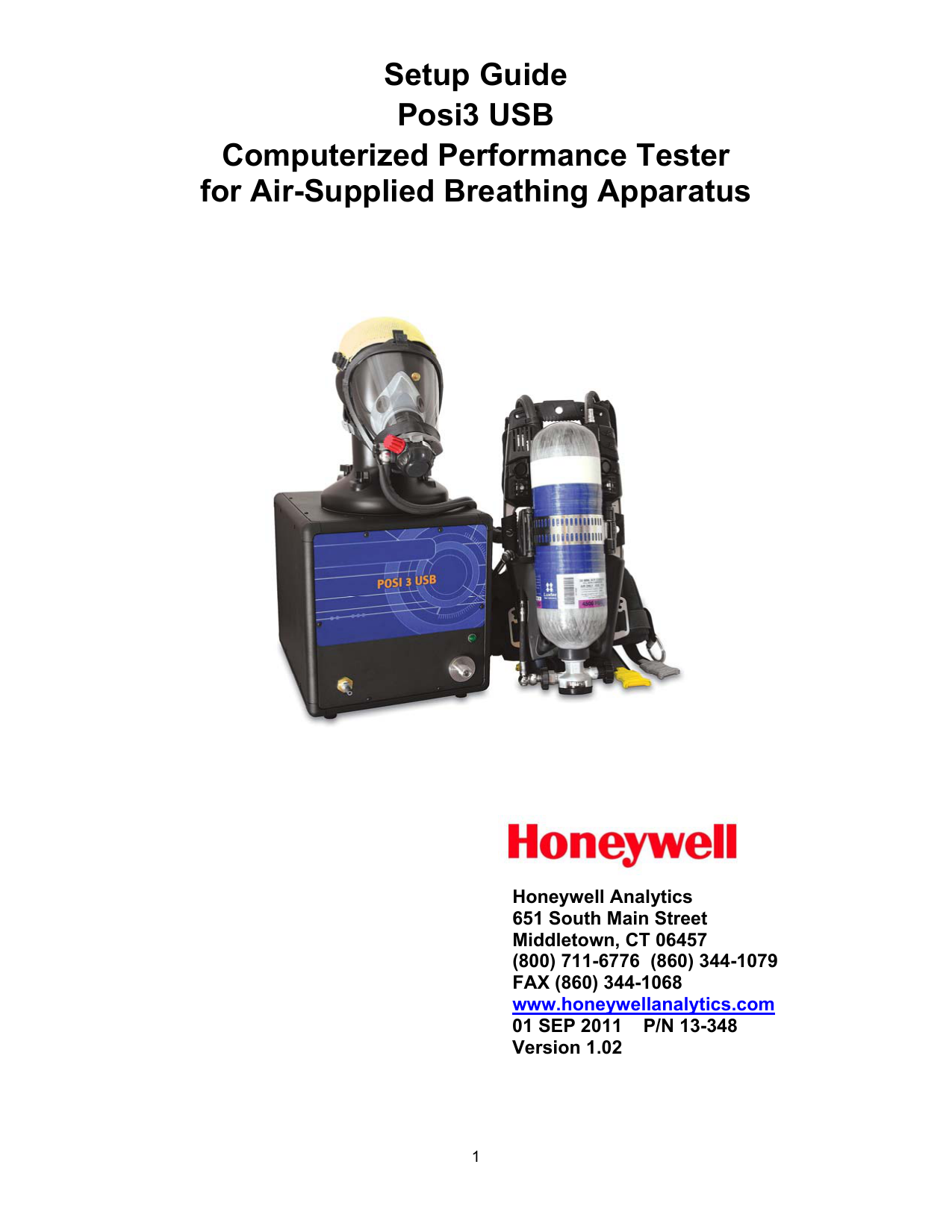 Honeywell Posi3 USB Setup Manual | Manualzz