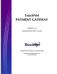 TouchNet U.Commerce Central User's Guide | Manualzz