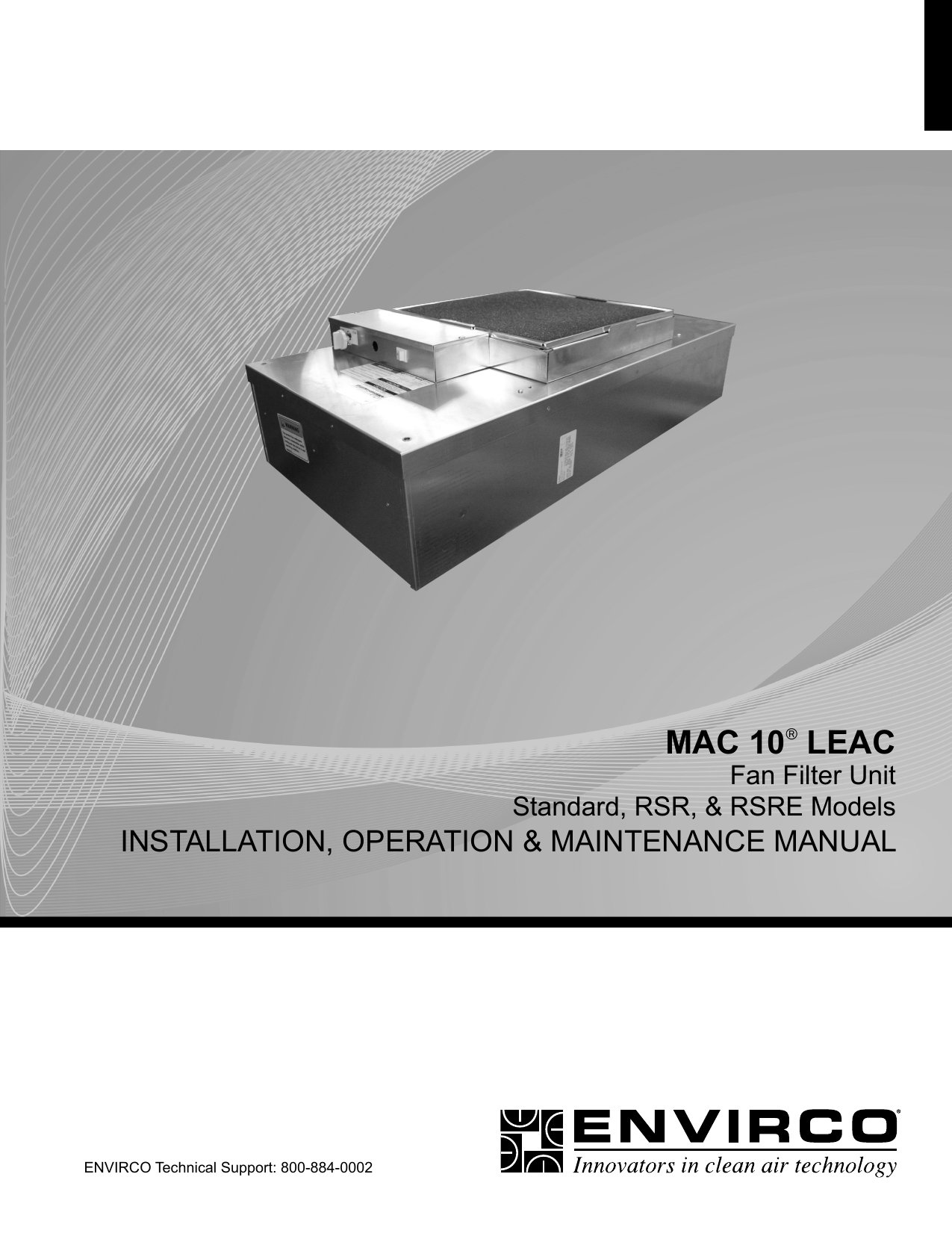 Envirco MAC 10 LEAC Installation Operation & Maintenance | Manualzz