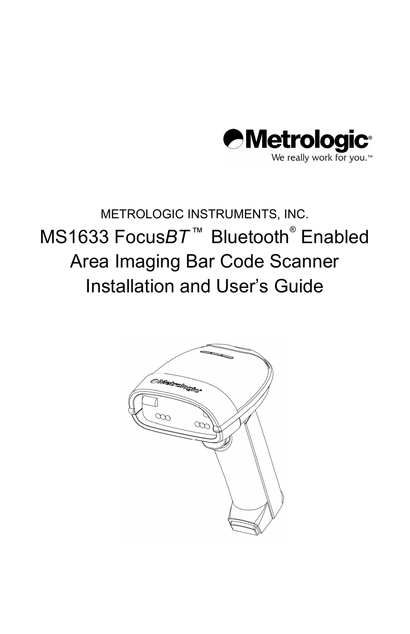 Metrologic MS1633 FocusBT Installation and User Manual | Manualzz