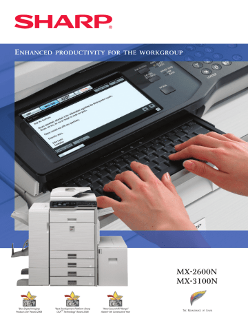 Sharp MX-3100N Brochure & Specs | Manualzz
