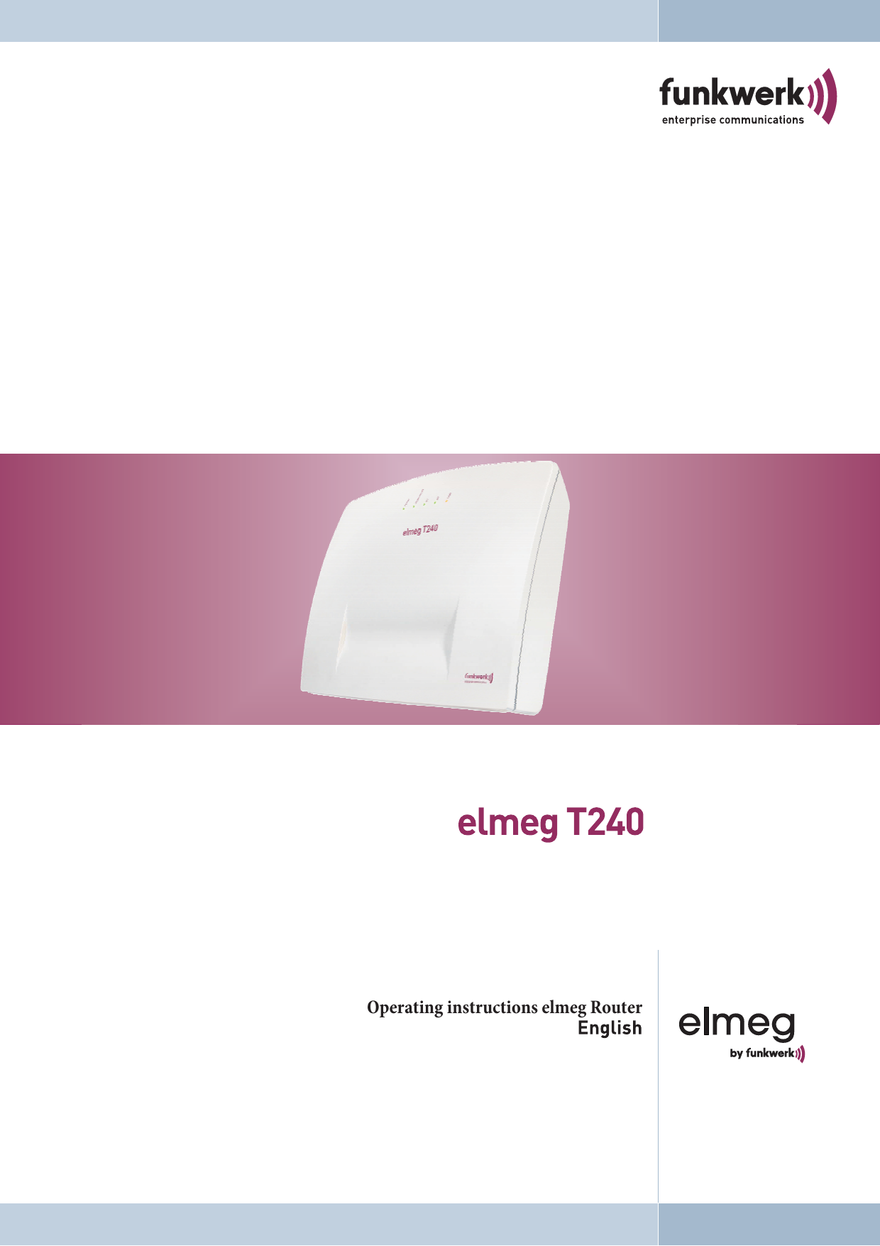 elmeg T240 Operating Instructions Manual | Manualzz