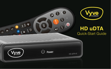 Vyve HD uDTA Quick-Start Guide | Manualzz