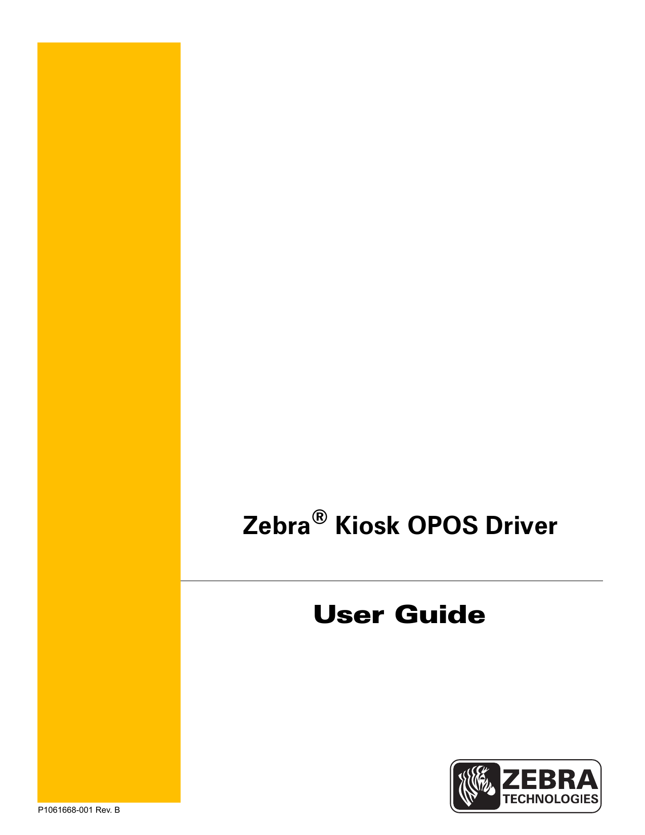 Zebra OPOS User Guide | Manualzz