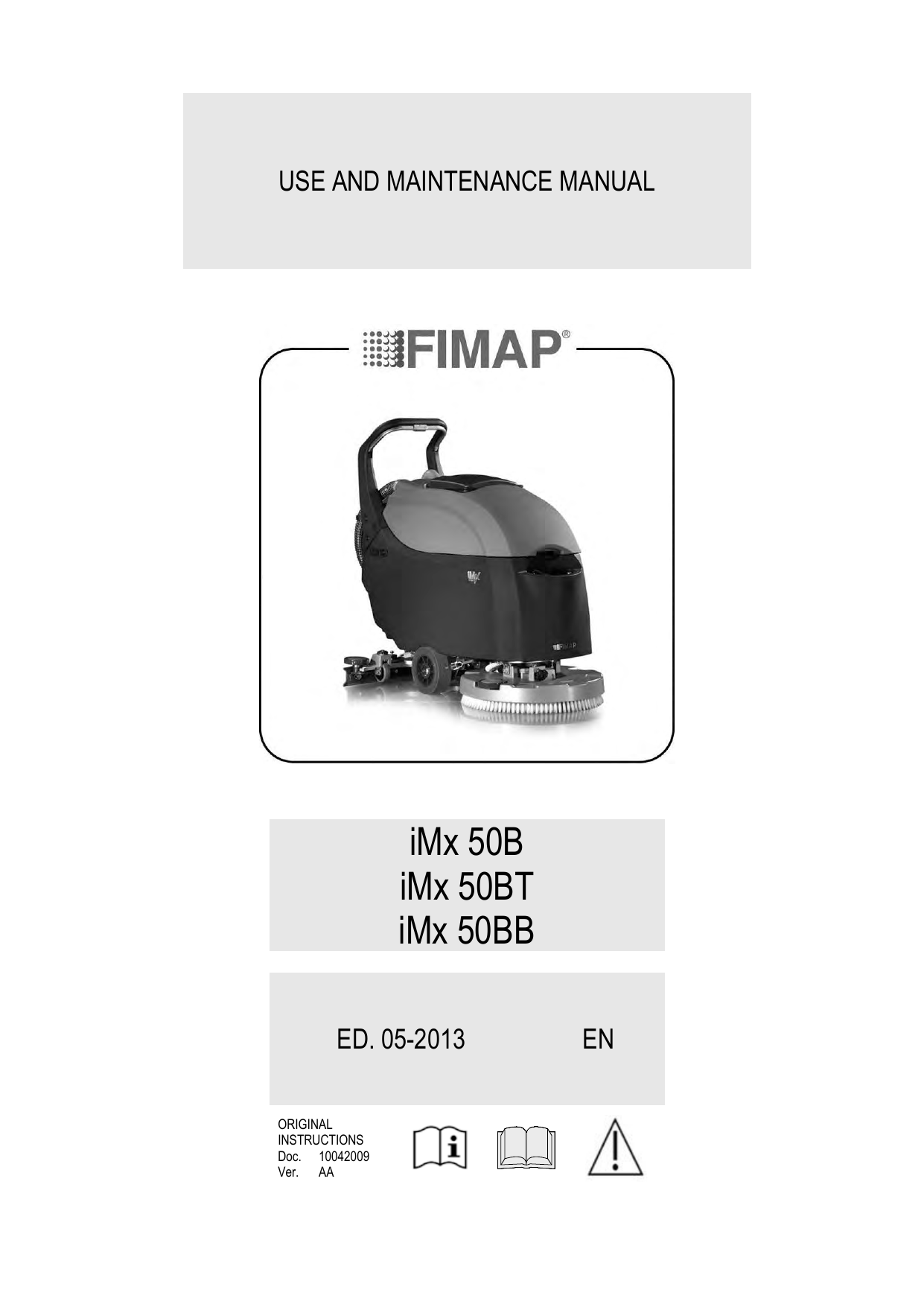 Fimap iMx 50BB Use and Maintenance Manual | Manualzz