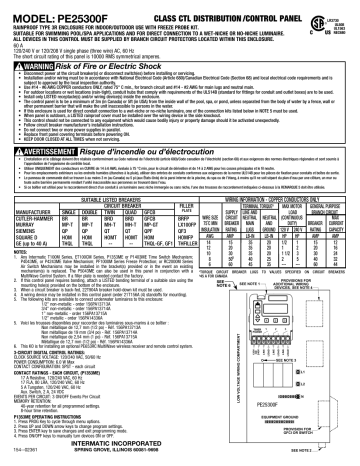 Intermatic pe25300f | Manualzz