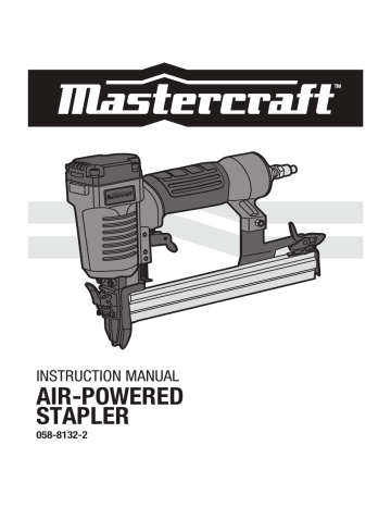 Mastercraft 18-Gauge Lightweight Pneumatic Air Stapler/Staple Gun Owner ...
