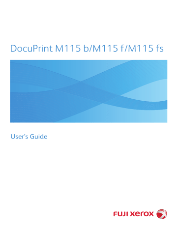 Fuji Xerox DocuPrint M115 f User manual | Manualzz