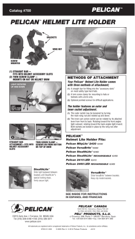 Pelican 2410PL StealthLite Flashlight Instruction Sheet | Manualzz