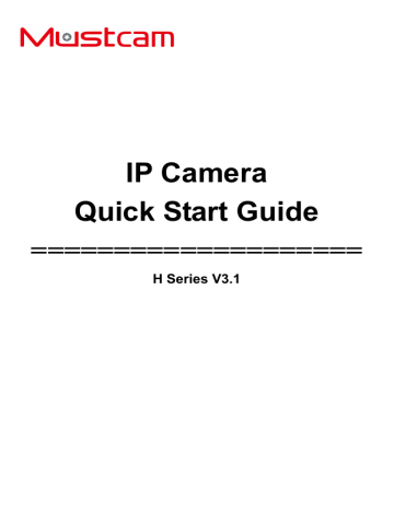IP Camera Quick Start Guide | Manualzz