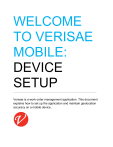 Verisae Mobile Device Setup: User Guide | Manualzz