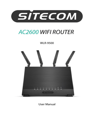 Sitecom WLR-9500 AC2600 WiFi Router Owner Manual | Manualzz