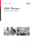 Leica eSlide Manager Administrator's Guide | Manualzz