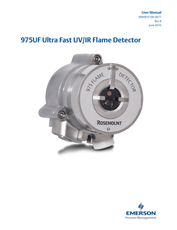 Rosemount 975UF Ultra Fast UV/IR Flame Detector User Manual | Manualzz