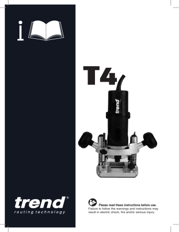 Trend router T4 E instruction manual | Manualzz