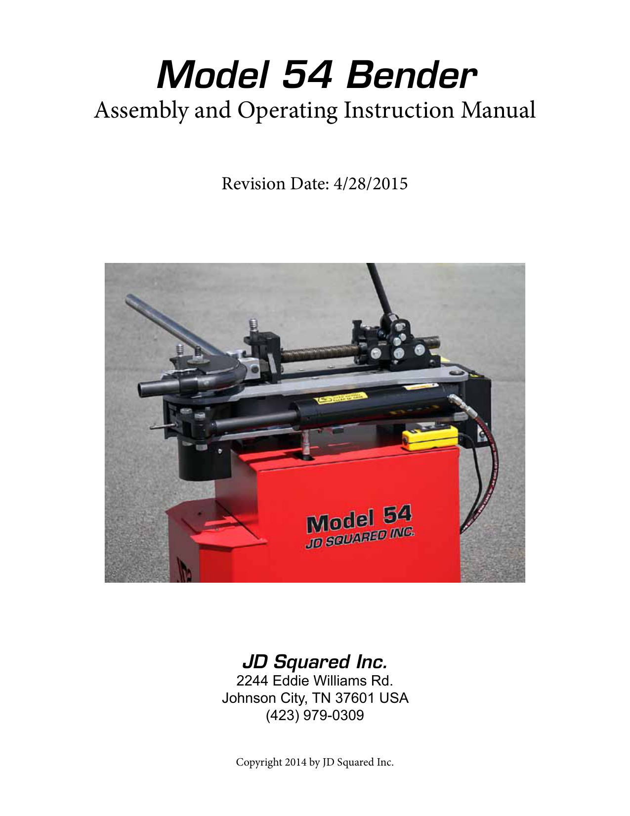 JD Squared Model 54 Assembly And Operating Instructions Manual | Manualzz