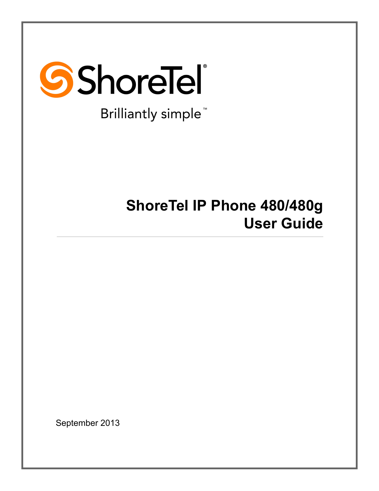 ShoreTel 480 User manual | Manualzz