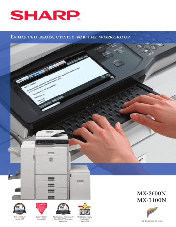 Sharp MX-3100N Brochure & Specs | Manualzz