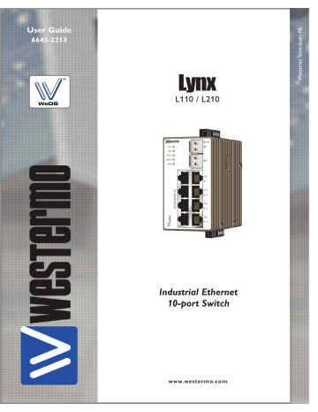Ethernet switch Lynx L110, Lynx L210 User Guide | Manualzz