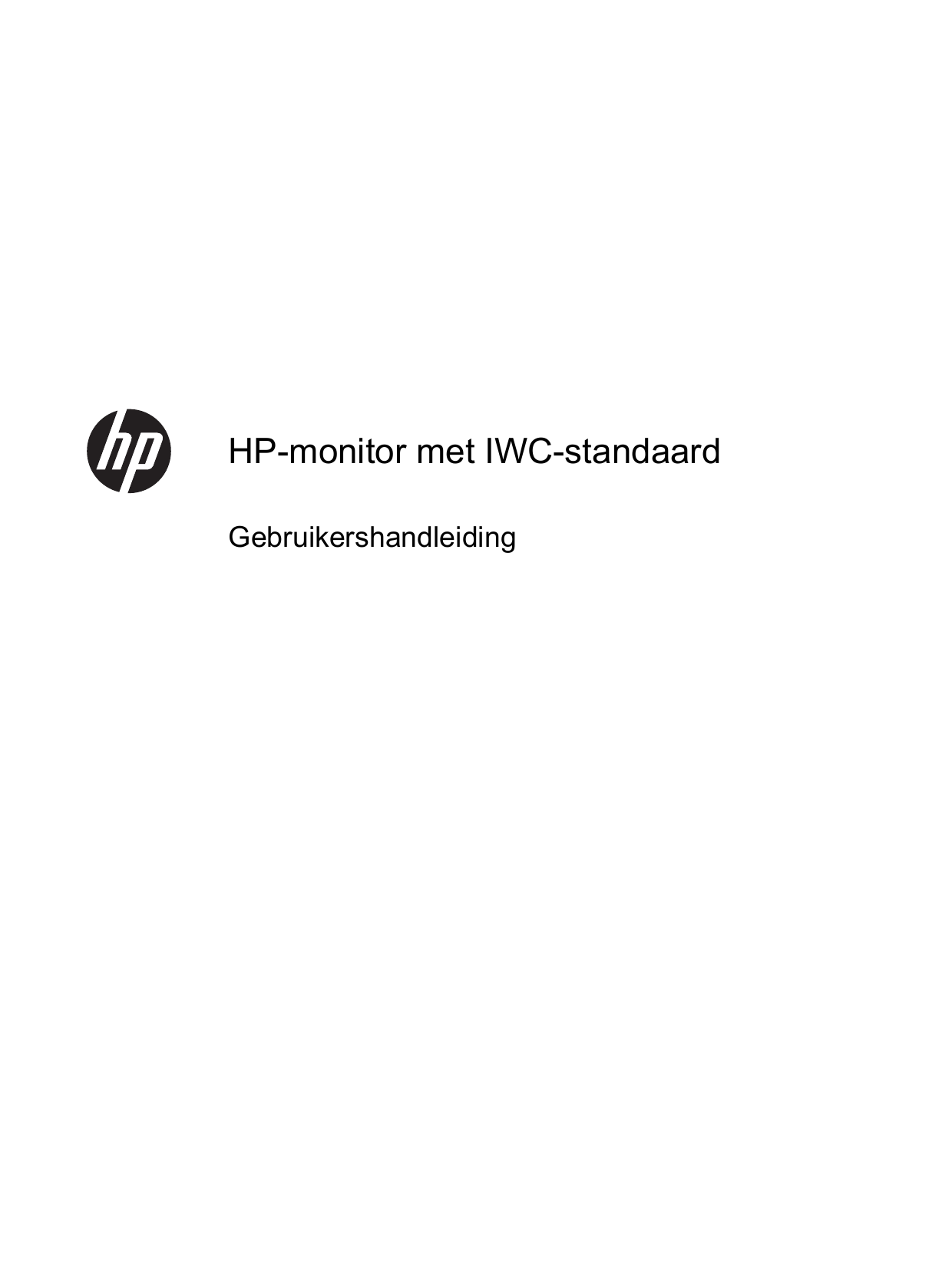 HP Compaq LE2002xi 20-inch LCD Monitor with IWC Stand Handleiding ...