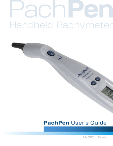 Accutome PachPen User manual | Manualzz