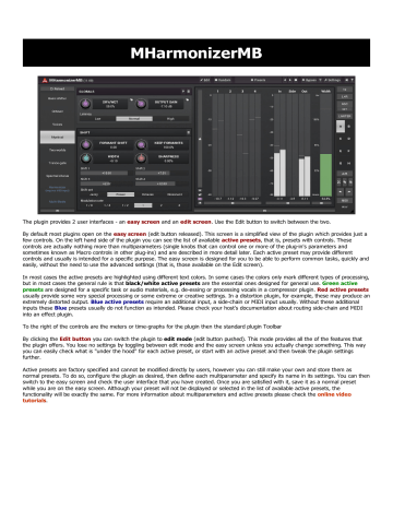 MeldaProduction MHarmonizerMB User Manual | Manualzz