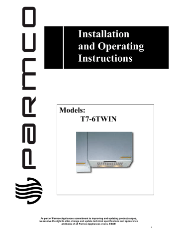 Parmco T7-6TWIN 525mm Integrated Turbo Pak Owner Manual | Manualzz
