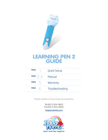 Bada namu Learning Pen 2 manual | Manualzz