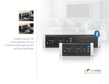 TeleAdapt TA-7500L MediaHUB HD Installation manual | Manualzz