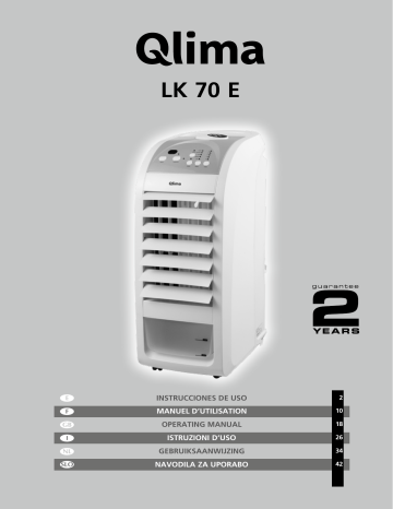 Qlima Air cooler LK 70 E Operating manual | Manualzz