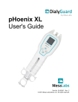 pHoenix XL Meter XL User's Guide | Manualzz