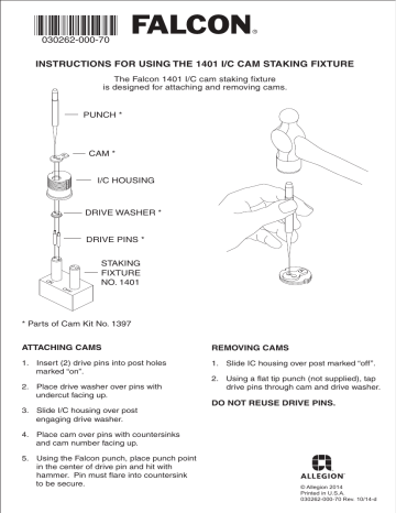 Falcon Interchangeable Cores Install Instructions | Manualzz