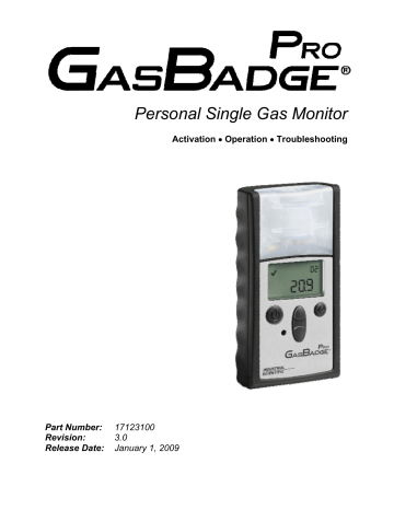 GasBadge Pro User Manual | Manualzz