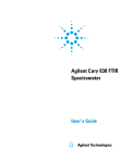 Agilent Cary 630 FTIR Spectrometer User’s Guide | Manualzz