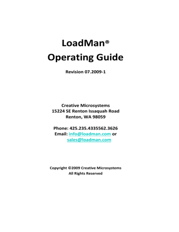 LoadMan Meter LM100 Operating Guide | Manualzz