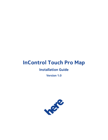 InControl Touch Pro Map Installation Guide | Manualzz