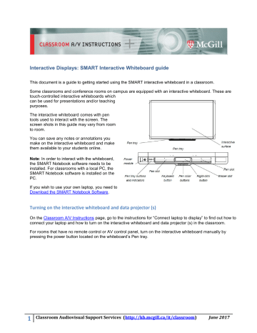 SMART Interactive Whiteboard 800 User Guide | Manualzz