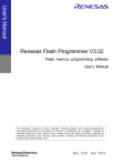 Renesas Flash Programmer V3.02 User Manual | Manualzz
