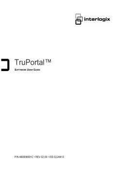 Interlogix TruPortal - User Guide, User manual