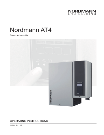 Steam air humidifier AT4 Nordmann AT4 Operating instructions | Manualzz