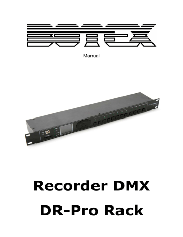 DMX Recorder DR-Pro Rack Manual | Manualzz